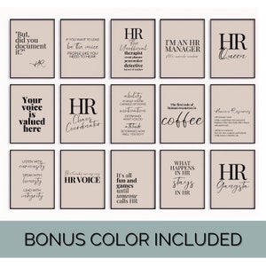 Human Resources Office Decor Bundle HR Office Wall Art for - Etsy