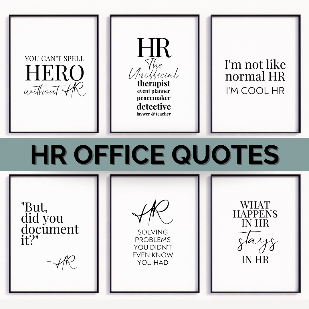 HR Office Decor for Women Office Wall Art Human Resources - Etsy
