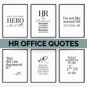 HR Office Decor for Women Office Wall Art Human Resources - Etsy