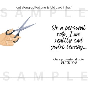 Quitting Job Card to Coworker Leaving Card Work Bestie Card Colleague ...