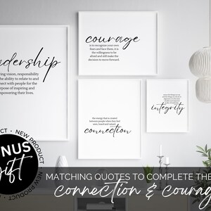 Leadership Quote Set of 3 Prints Office Decor Women Team Leader Gift ...