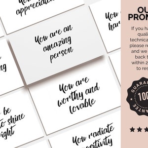 Positive Affirmation Cards to Give Away Encouraging Notes of ...