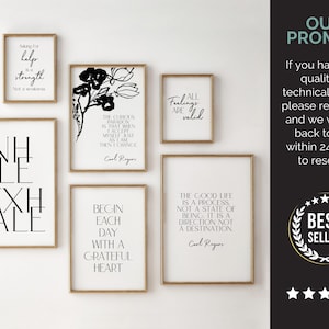 Encouragement Quotes for Counselling Office Decor, Therapy Wall Art Set ...