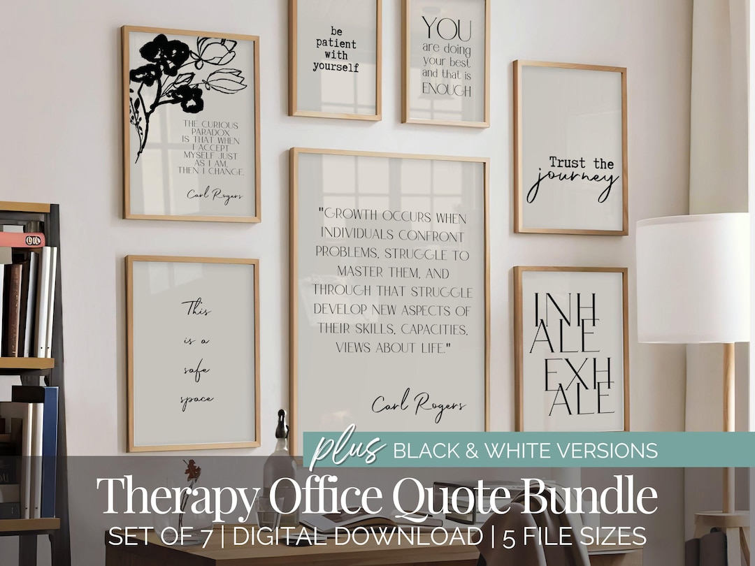 Therapist Office Decor Bundle Counseling Office Wall Art Printable ...