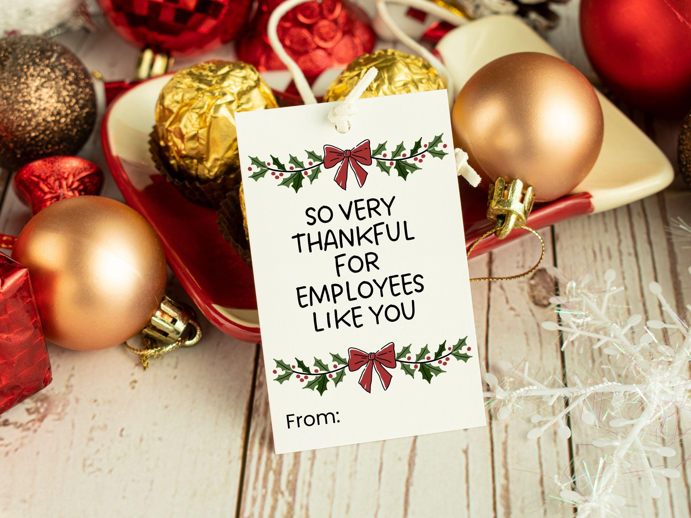 Christmas Gift Tags for Colleagues Employee Holiday Gift Cards ...