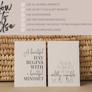 Inspirational Quote Cards Printable Affirmation Cards Digital ...