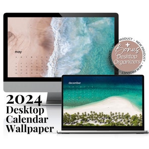 2024 Monthly Desktop Wallpaper Ocean, Beach Wallpaper Calendar ...