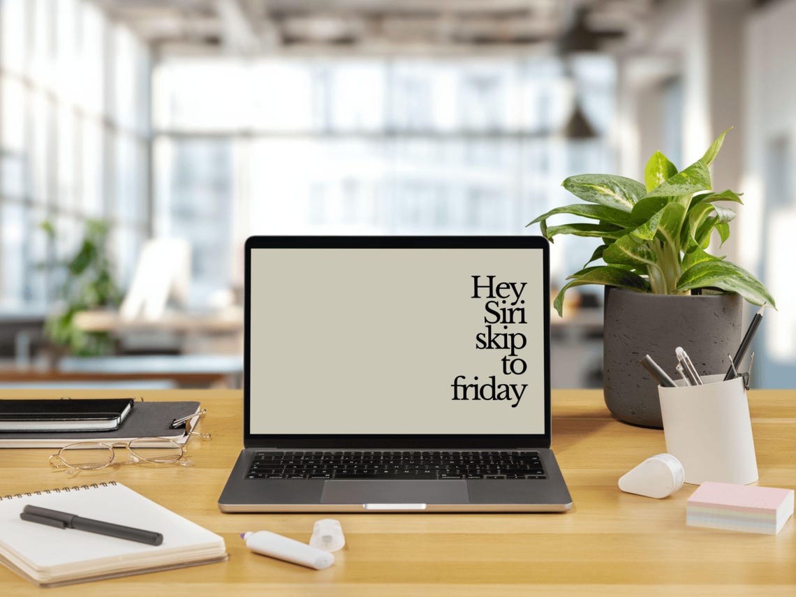 Desktop Wallpaper Bundle Funny Work Quote Computer Wallpaper Pack ...