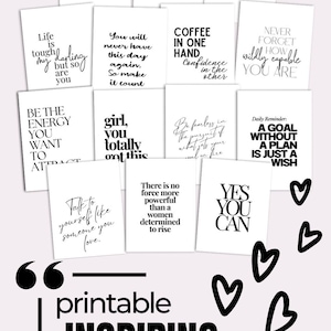 Inspirational Quote Cards Printable Affirmation Cards Digital ...
