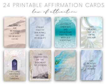Printable Intention Cards - Etsy
