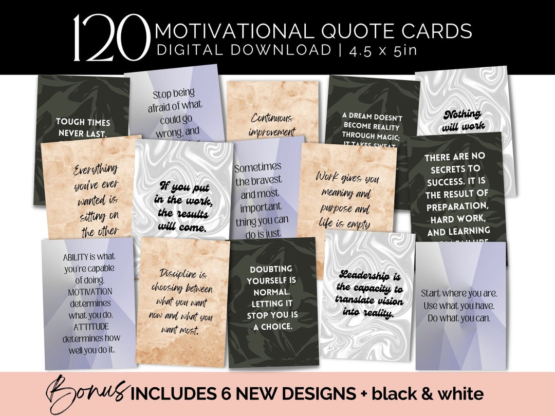 Printable Leadership Cards, Staff Encouragement Quote Cards for ...