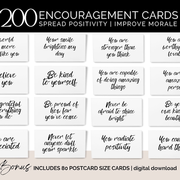 Encouragement Cards - Etsy