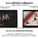 2025 Calendar Background and Desktop Organizer Bundle Digital Desktop ...
