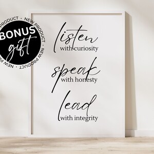 Leadership Quotes Office Decor, Printable Leadership Wall Art Set of 4 ...