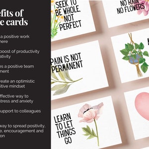 Encouragement Quote Cards Printable Positive Affirmation Cards Coworker ...