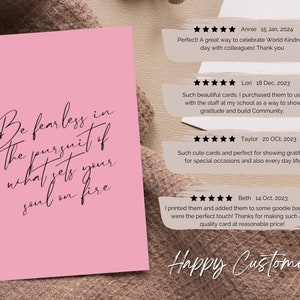 Vision Board Quote Printable Pink Inspirational Quote Cards Positive ...