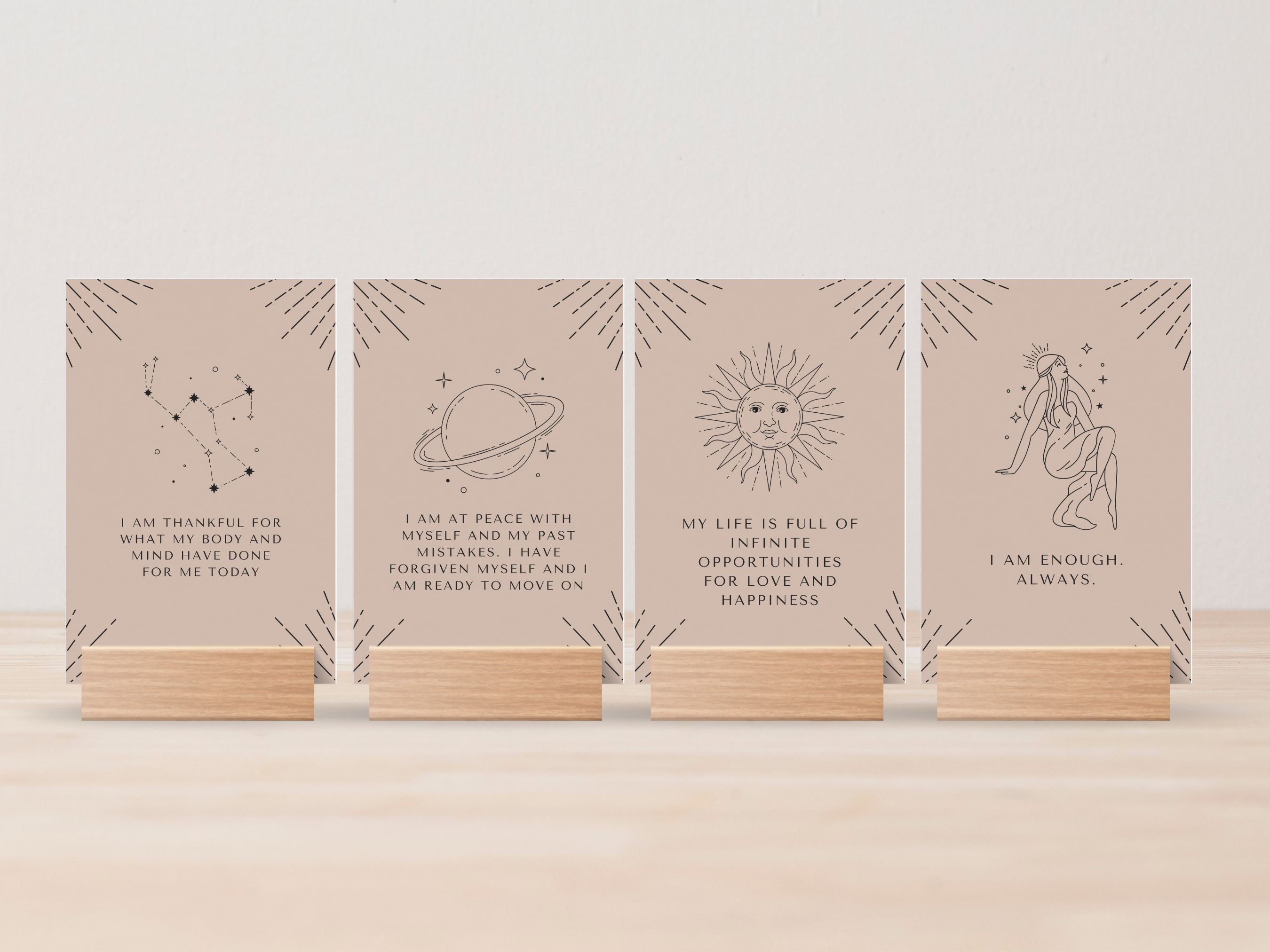 Self Love Affirmation Cards, Self Worth Affirmation Deck, Printable ...
