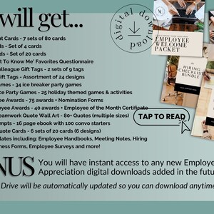 Employee Appreciation Printables Bundle Staff Award Certificate ...