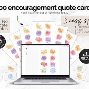 Notes of Encouragement Cards Inspirational Quote Cards Positive ...