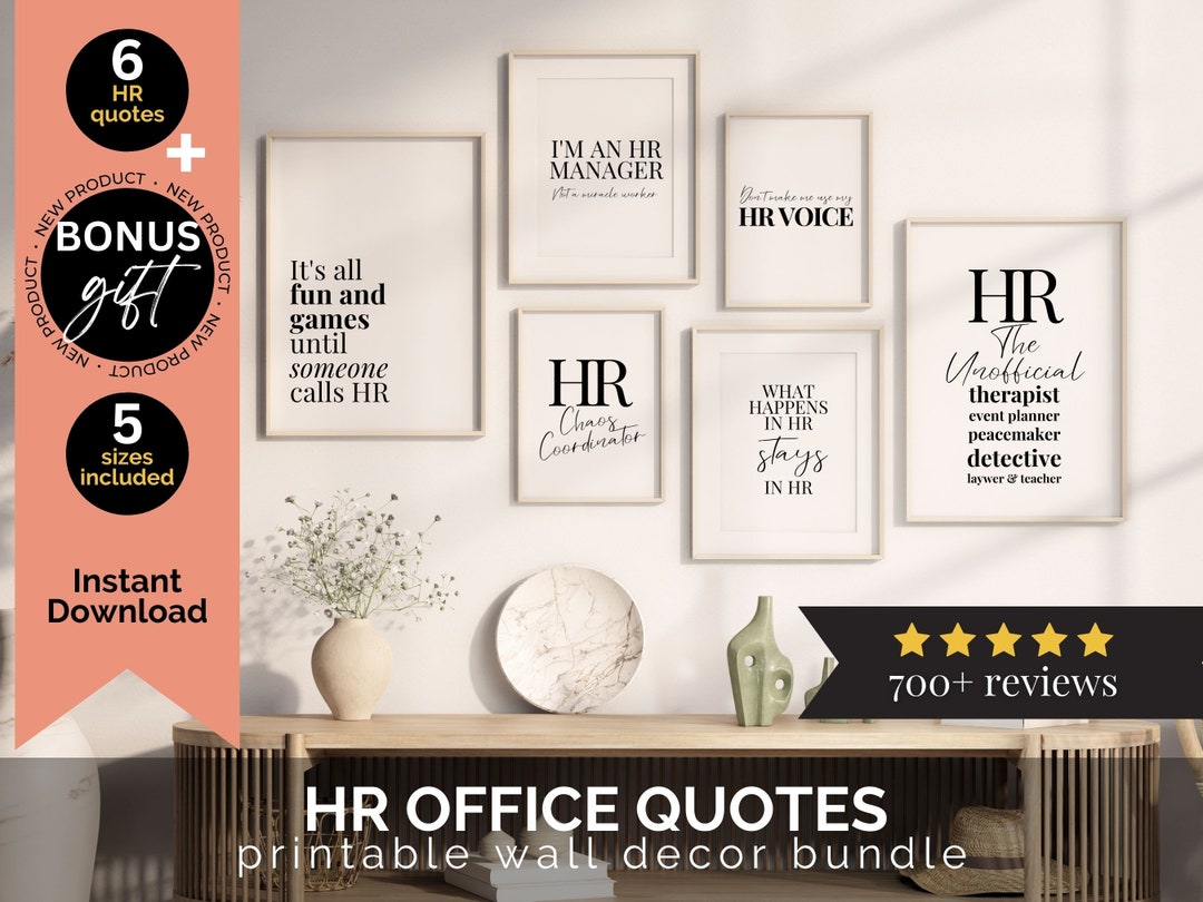HR Office Decor for Women Office Wall Art Human Resources - Etsy