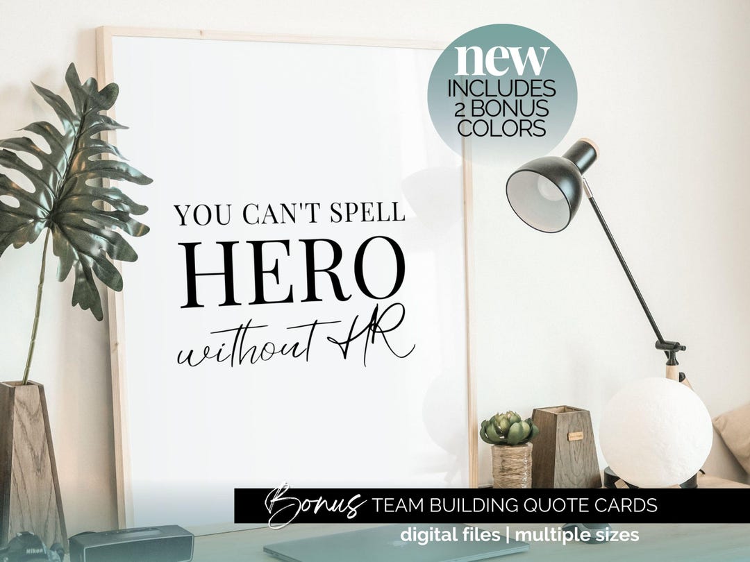Human Resources Poster HR Office Decor for Women Funny Hr Wall Art ...