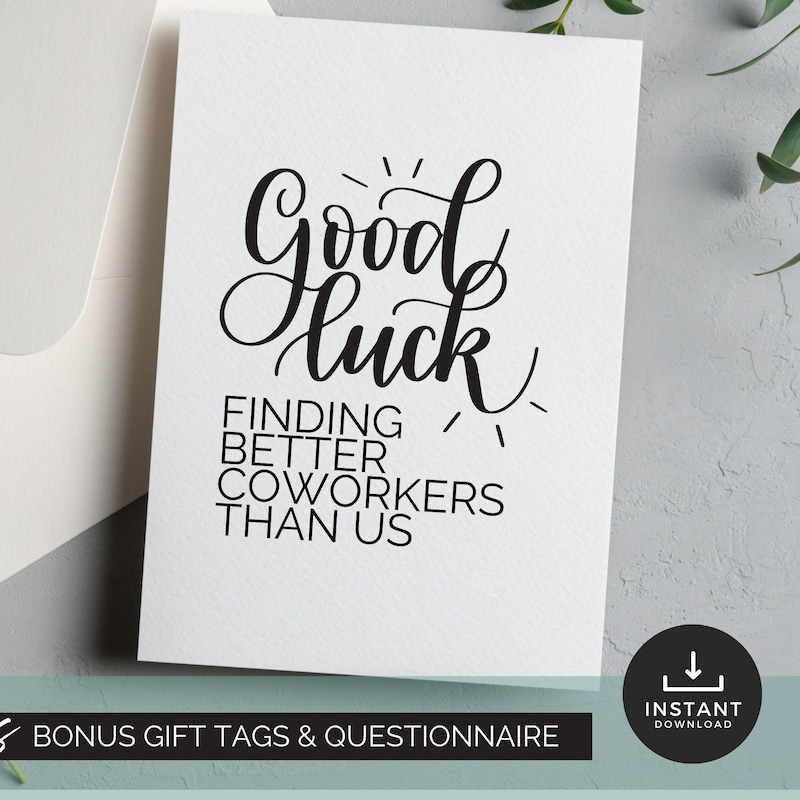 Good Luck Card - Etsy