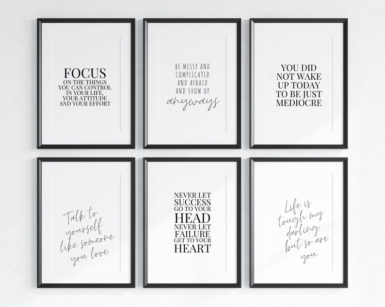 Office Decor Women Office Wall Art Quotes About Life - Etsy