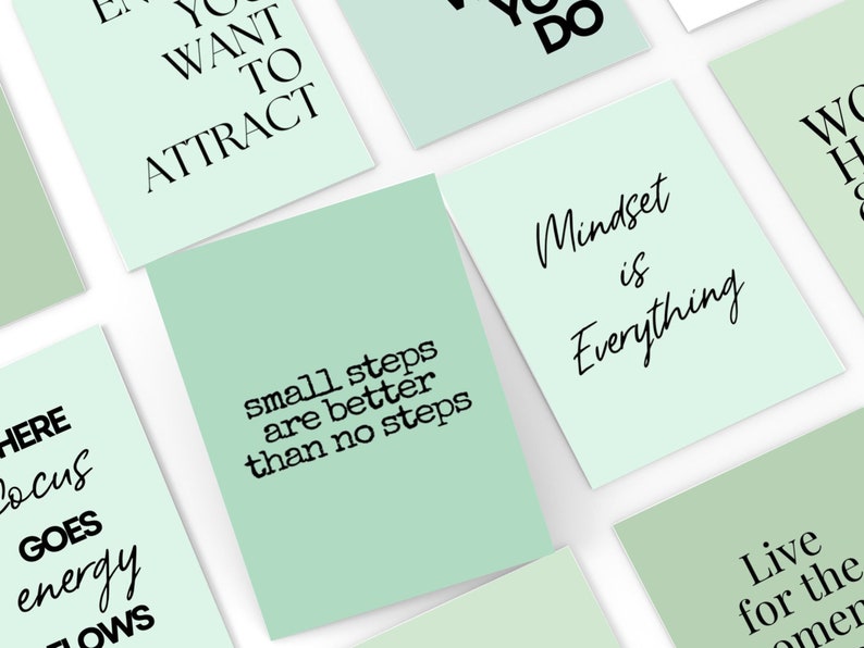 Mood Board Inspiring Quotes Inspirational Quote Cards Vision Board ...