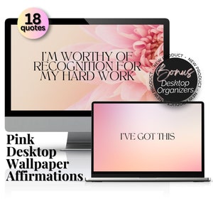 Pink Desktop Wallpaper Quotes Cute Themed Computer Background Desktop ...
