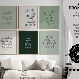 Green Office Decor, Inspirational Quote Posters, Motivational Office ...