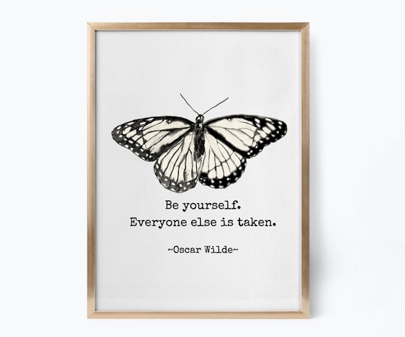 Digital Prints Prints Be yourself Oscar Wilde quote Printable wall art ...