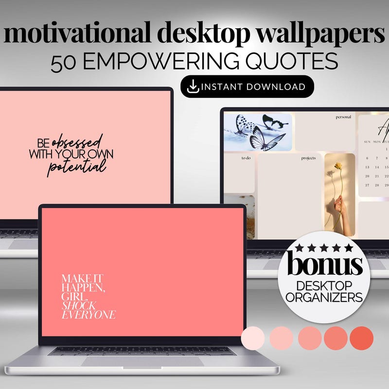 Desktop Screensaver Pink - Etsy