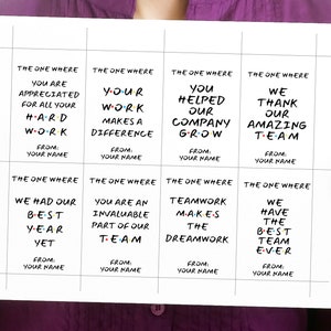 Office Staff Appreciation Cards, Team Thank You Editable Gift Tag for ...