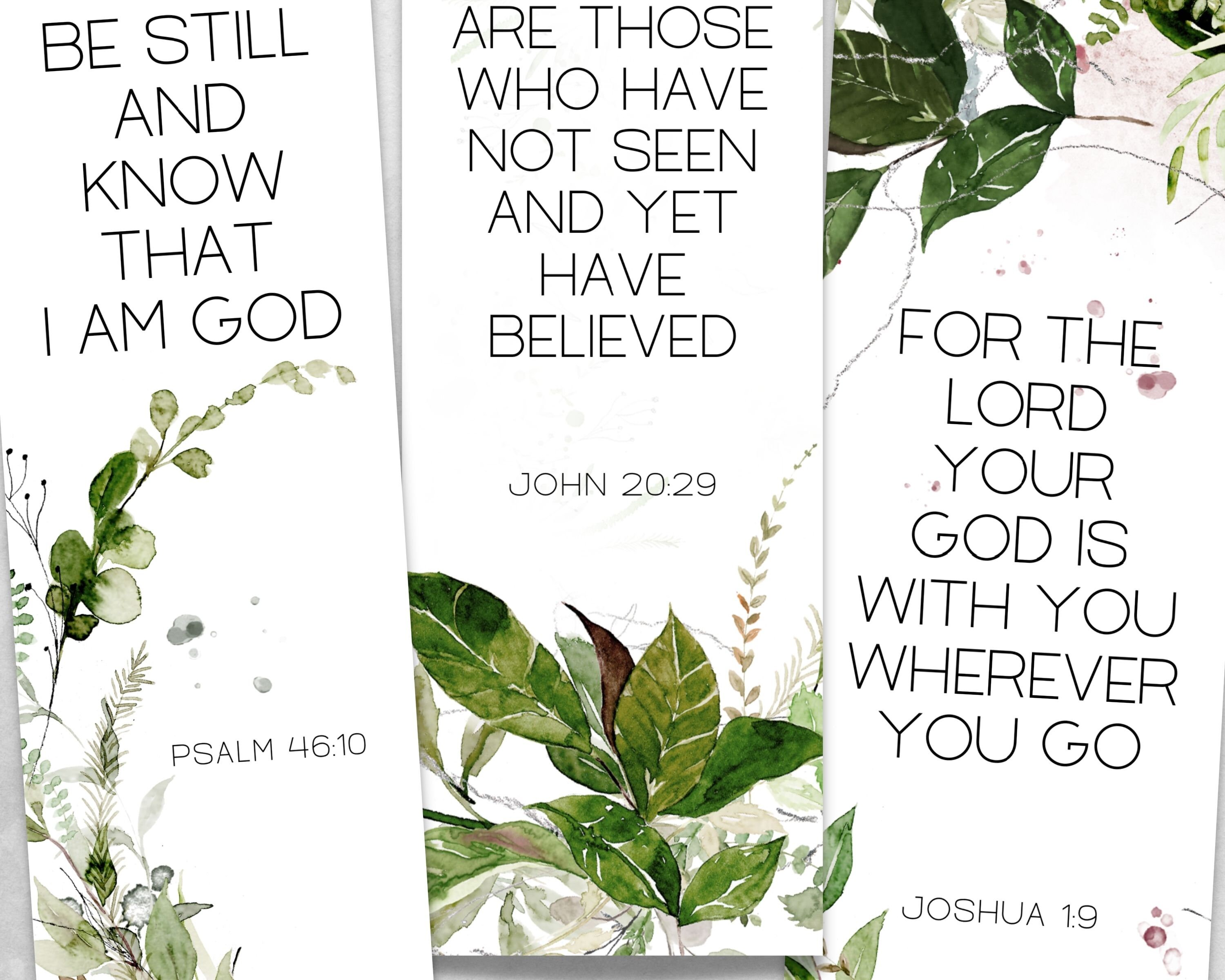 Printable Bible Verse Bookmark Set Digital Bookmark Bundle - Etsy Australia