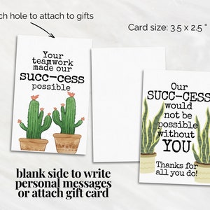 Coworker Thank You Gift Tags Teamwork Success Quotes Work Would Succ ...