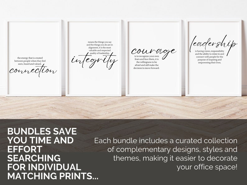 Leadership Quotes Office Decor Printable Leadership Wall Art Set of 5 ...
