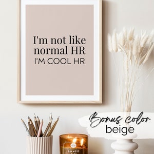 HR Department Humor HR Office Decor for Women Funny Office Hr Wall Art ...
