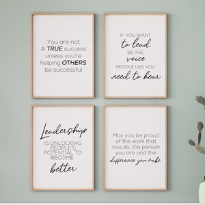 Office Decor Teamwork Quote Poster Bundle Office Wall Decor - Etsy
