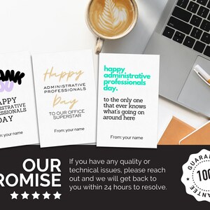 Admin Assistant Day Gift Tags Office Staff Appreciation Cards Personal ...