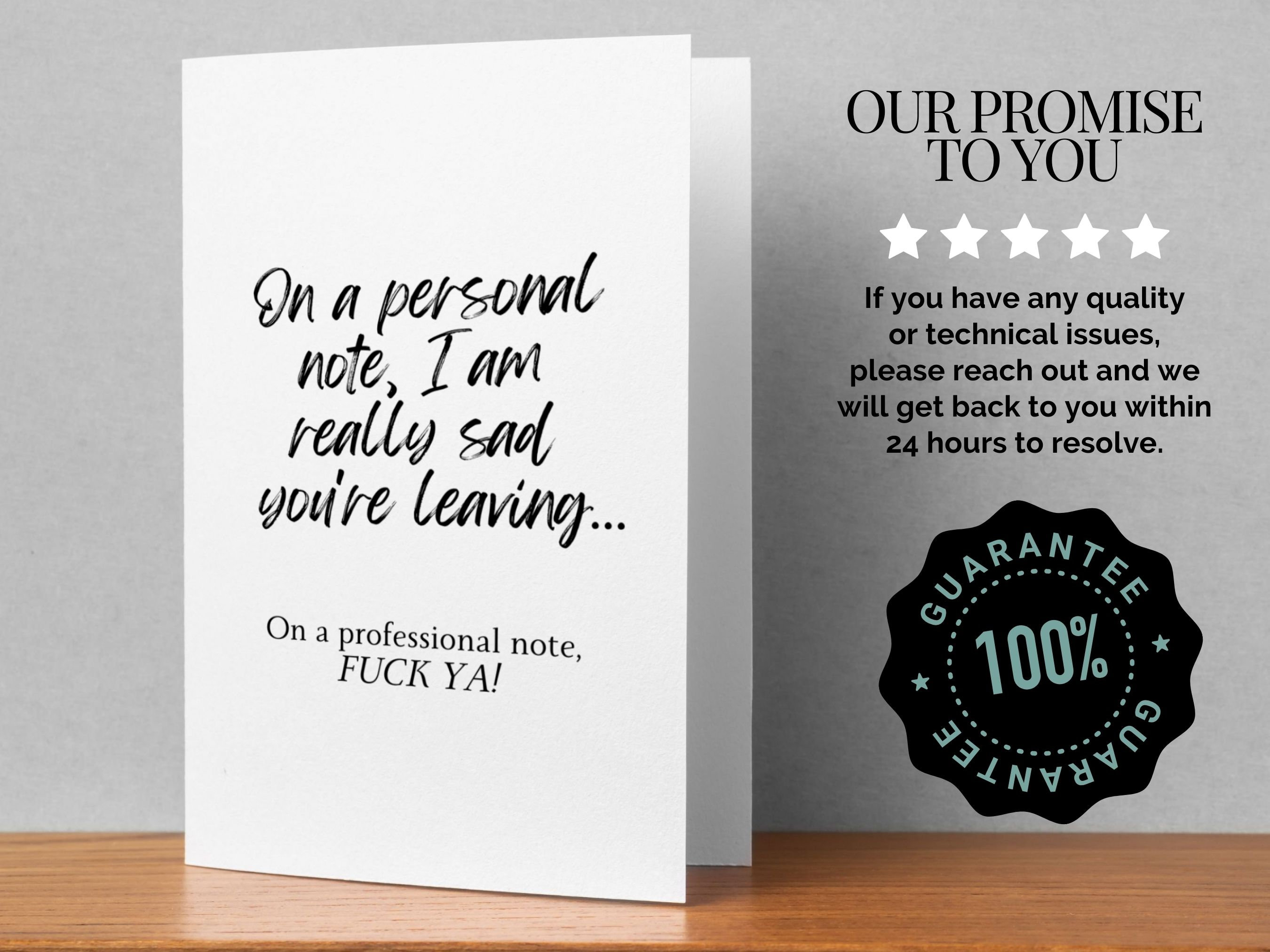 Going Away Card for Coworker Printable Retirement Card Funny Goodbye ...
