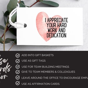 Gratitude Cards for Work Encouraging Notes of Encouragement Cards for ...