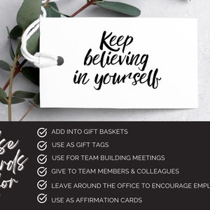 Positive Affirmation Cards to Give Away Encouraging Notes of ...