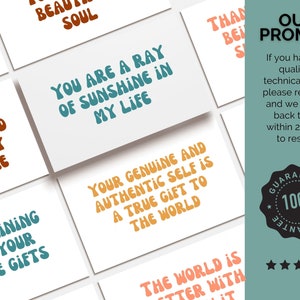 Positive Affirmation Cards to Give Away Encouraging Notes of ...