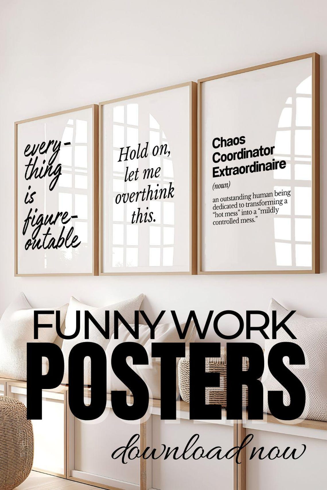 Office Wall Art Set of 3 Funny Office Prints Sarcastic Workplace ...