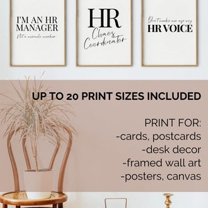 HR Office Decor for Women Office Wall Art Human Resources - Etsy