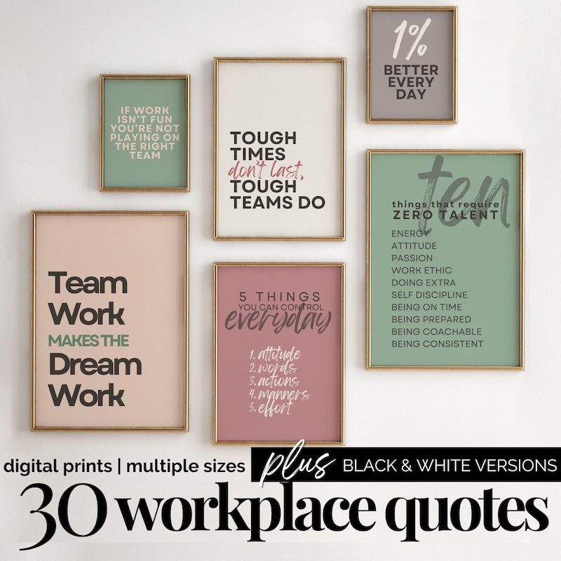 Teamwork Wall Posters - Etsy