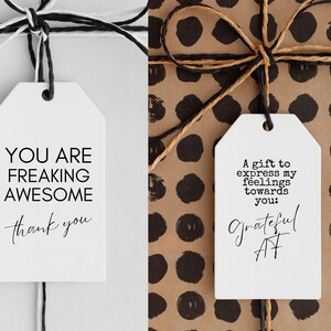 Coworker Appreciation Gift Tags Thank You Tag Work Friend Gift Funny ...