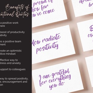 Words of Encouragement Cards Colorful Gratitude Cards Mini ...