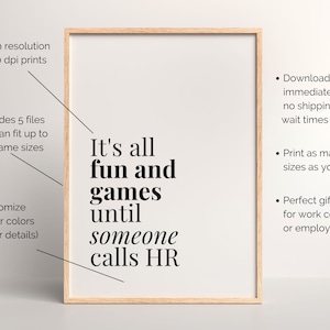 Human Resources Quote Wall Art Prints HR Poster Bundle HR Manager ...