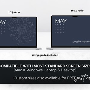 Desktop Monthly Calendar, PC Desktop Organizer, Computer Wallpaper ...